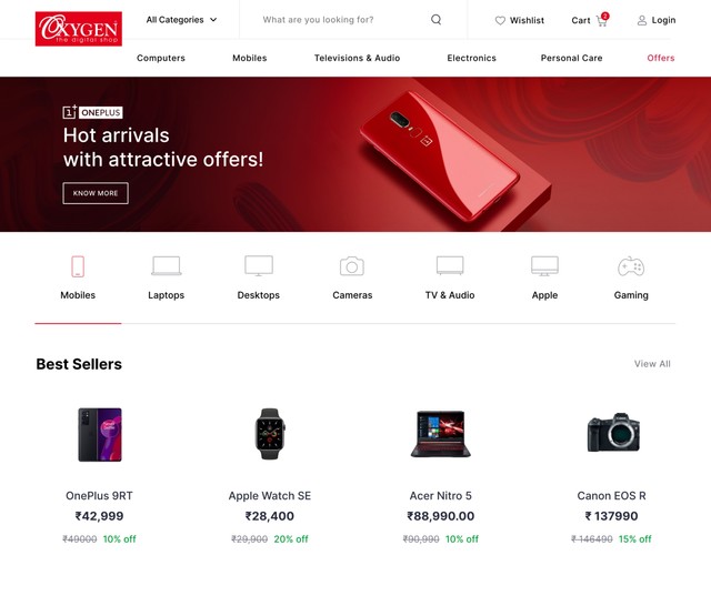 Oxygen Digital Shop Case Study | WAC's E-commerce Excellence